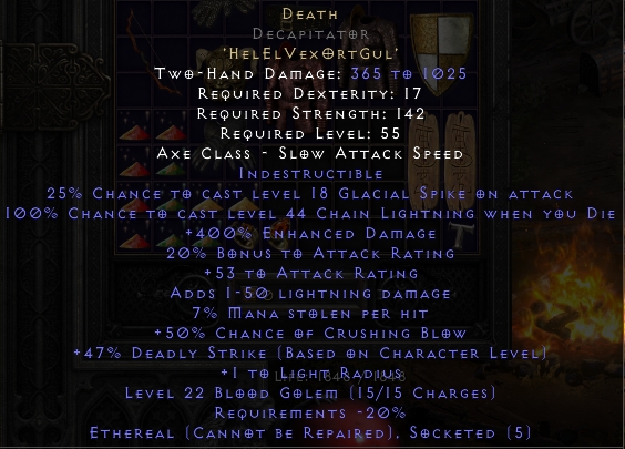 Perfect Death Decapitator - Topic - d2jsp
